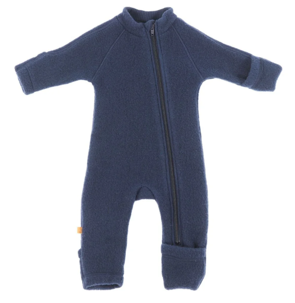 Smallstuff heldress i navy - merinoull - Babybanden